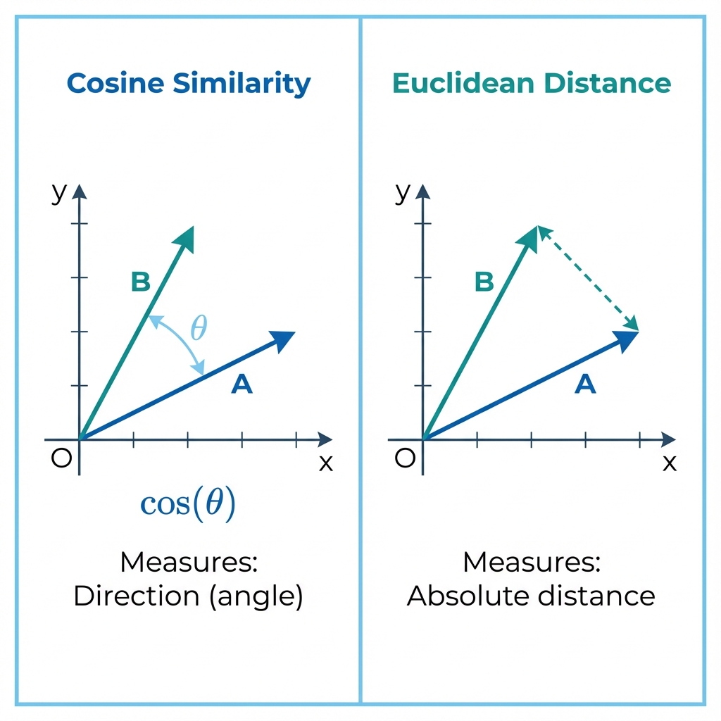 Cosine Similarity vs. Euclidean Distance: Choosing the Right Metric for ...